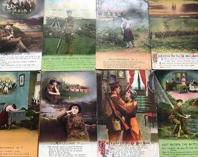 WW1 Period Bamforth Collection of Postcards. - Etsy