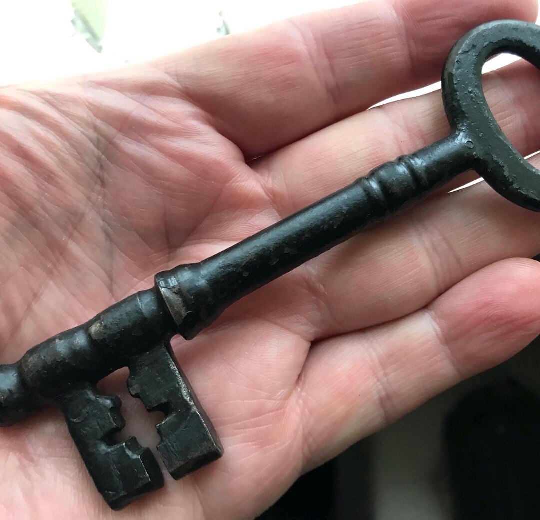 Vintage Large Iron Key - Etsy