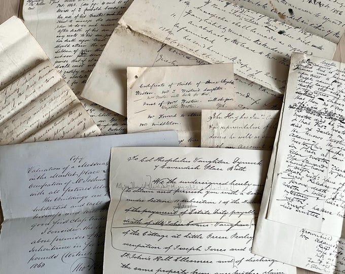 Vintage Handwritten Letters/documents. - Etsy