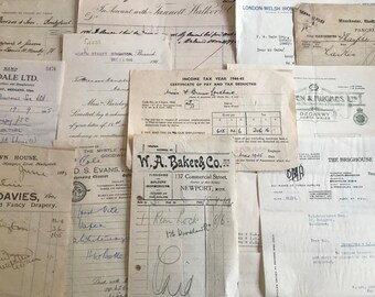 Victorian Stamped Invoices/accounts Collection. - Etsy