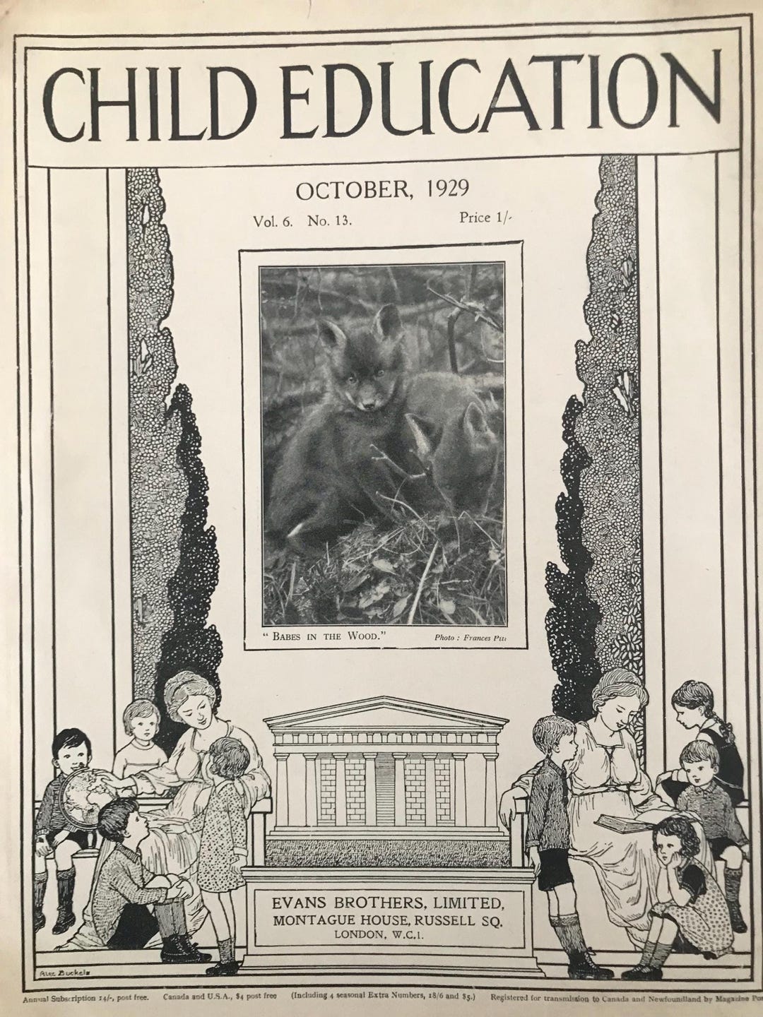 Rare 1929 Child Education Lions and Fairy Carpet. - Etsy