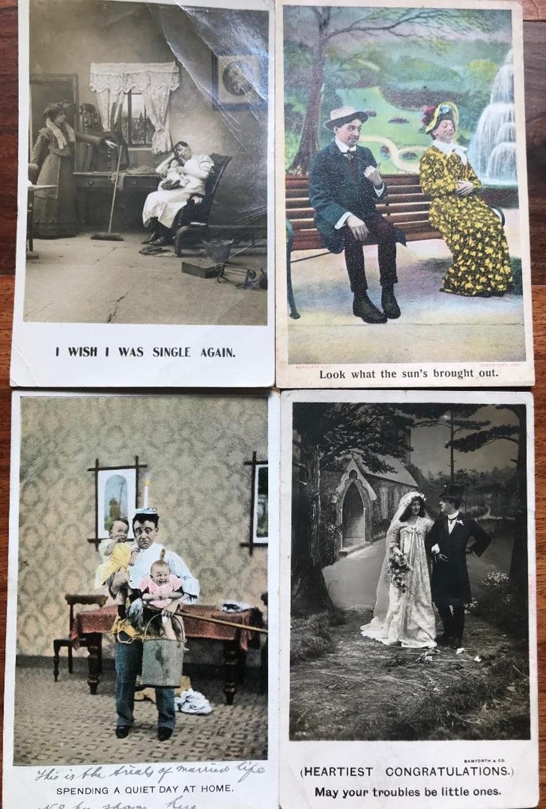 Set of Vintage Humorous Early Postcards. - Etsy UK