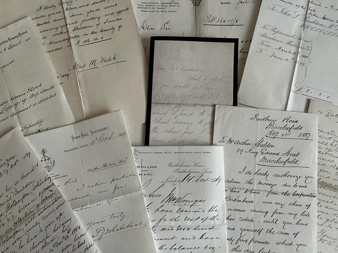 Vintage Handwritten Letters Collection, 10 Original Old Victorian and ...