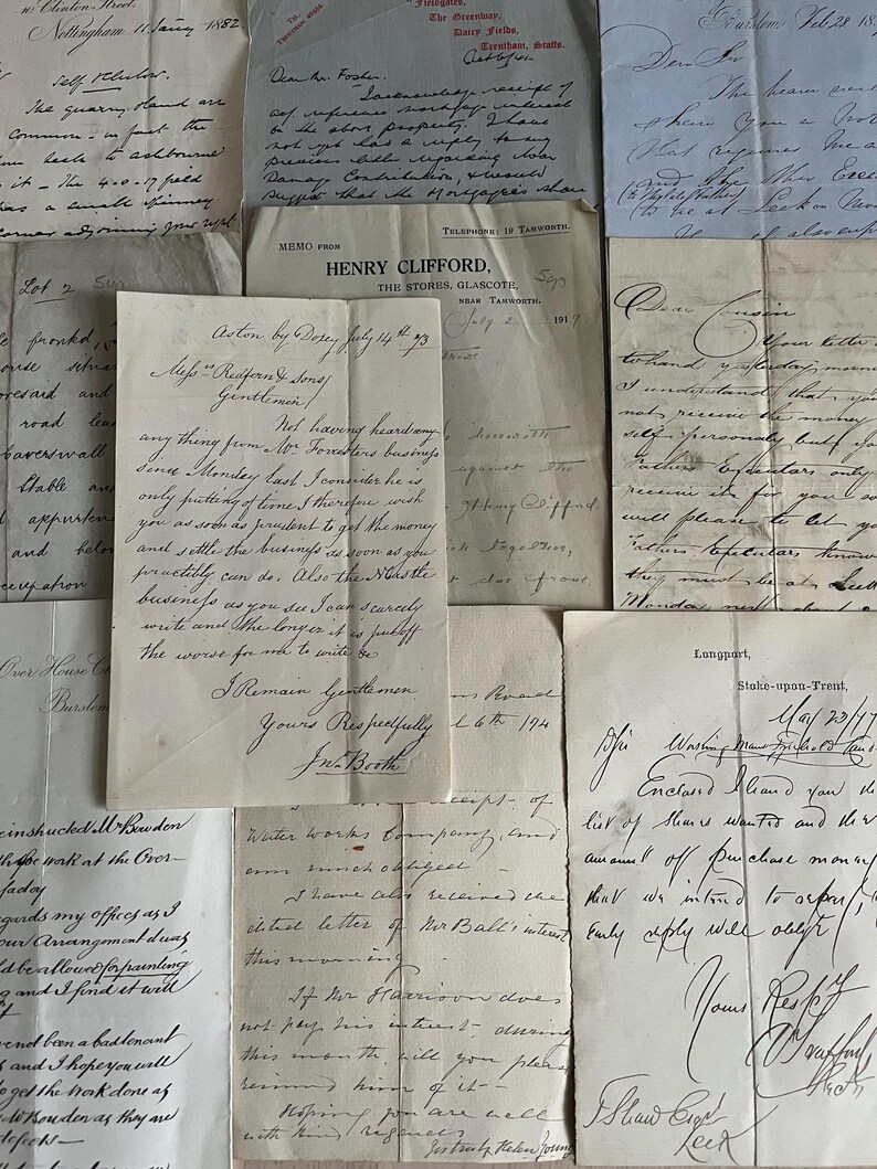 Vintage Handwritten Victorian Letters Collection. - Etsy