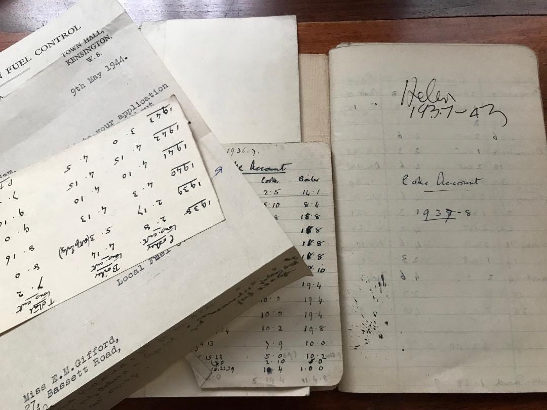 WW2 Period Coke Handwritten Accounts Book 1937-43 Plus Letters - Etsy UK
