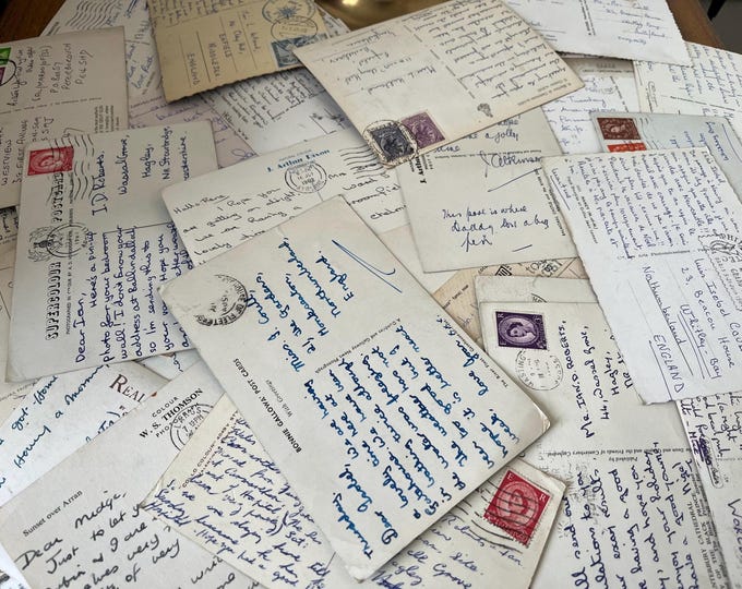 60 Vintage Used and Stamped Postcards Ideal for Craft Use. - Etsy