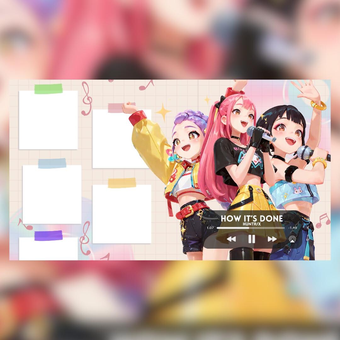 Buy KPOP Demon Hunters Desktop Wallpaper Pack – Rumi, Zoey & Mira ...