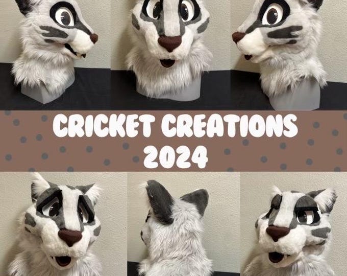 Feline Tabby Cat Fursuit Premade, Head and Tail Premade, Furry Premade ...