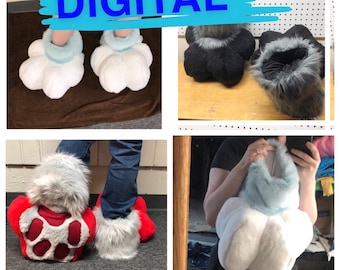 Fursuit Feet Paw Pattern - Etsy