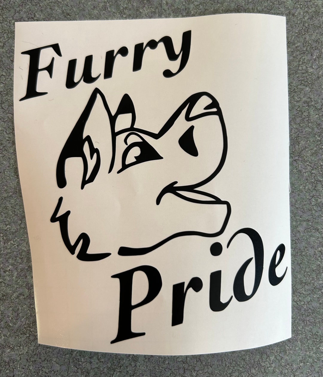 Furry Pride Car Decal, Vinyl Decals for Smooth Surfaces - Etsy