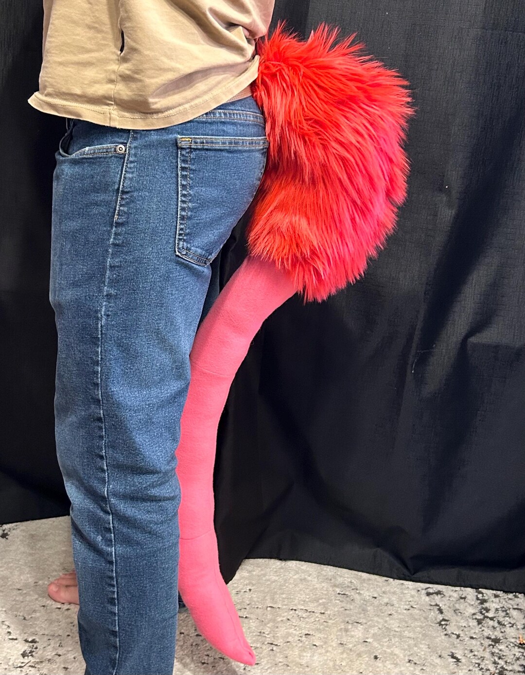 UV Red Rat Fursuit Tail 3 Foot Tail, Fursuit Tail, Furry Tail - Etsy