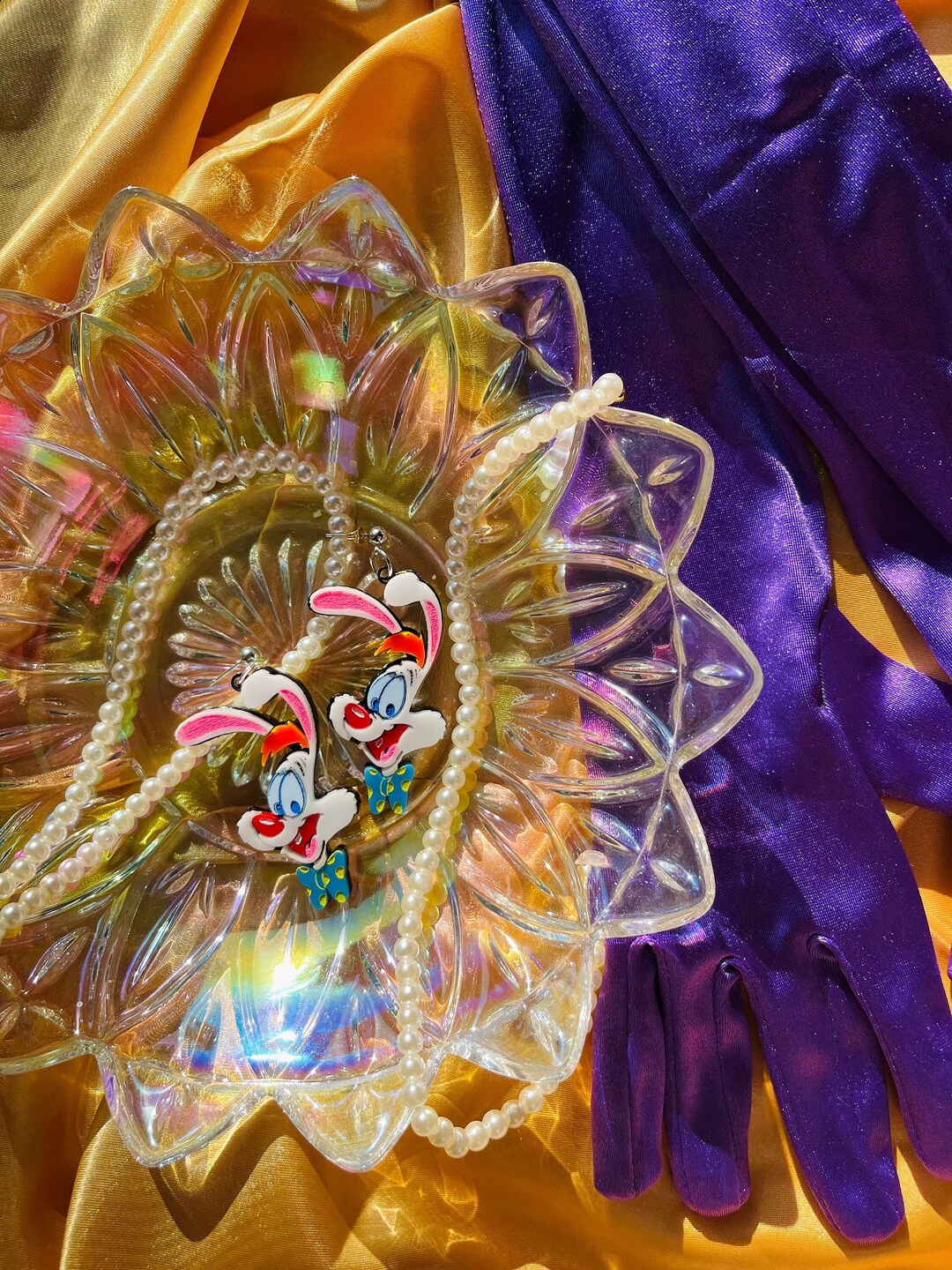 Roger Rabbit Earrings, Who Framed Roger Rabbit Acrylic Earrings - Etsy