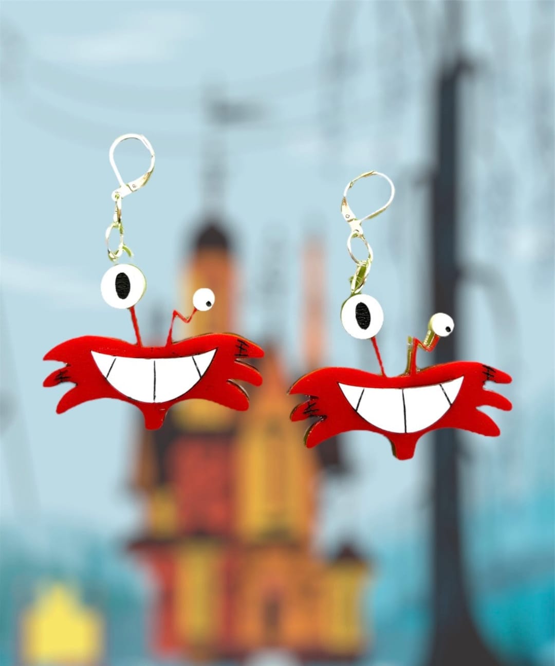Fosters Home for Imaginary Friends, Wilt Earrings, Cartoon - Etsy