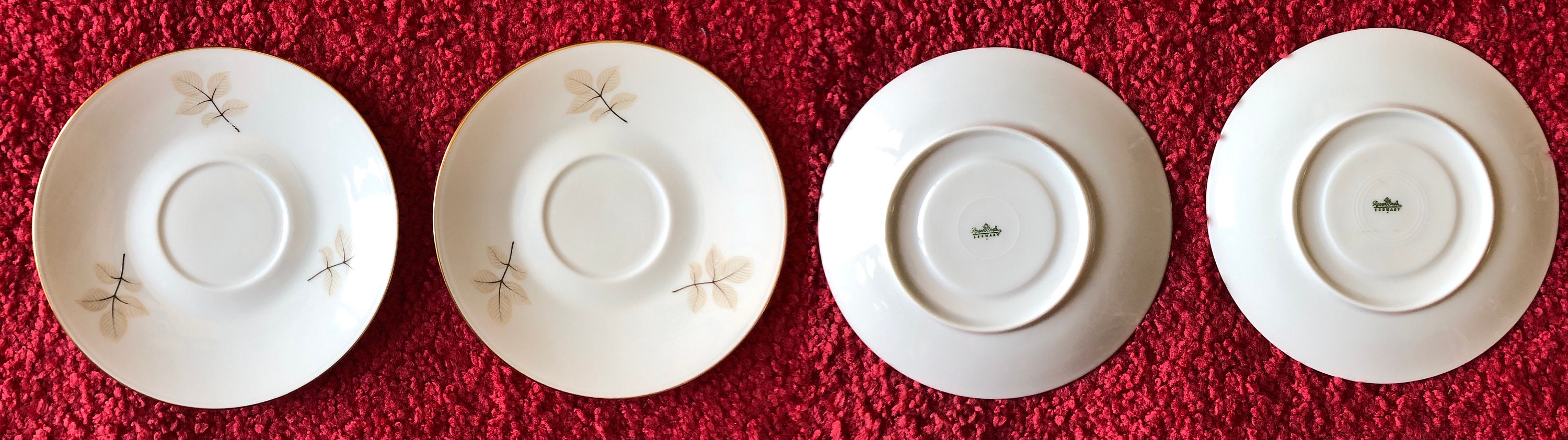 ROSENTHAL Germany FINE CHINA Porcelain Shadow Rose 3686 10 Pieces rosenthal-germany-fine-china-porcelain-shadow-rose-3686-10-pieces