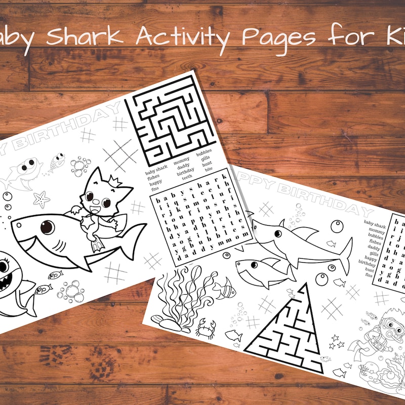 Baby Shark Printable - Etsy