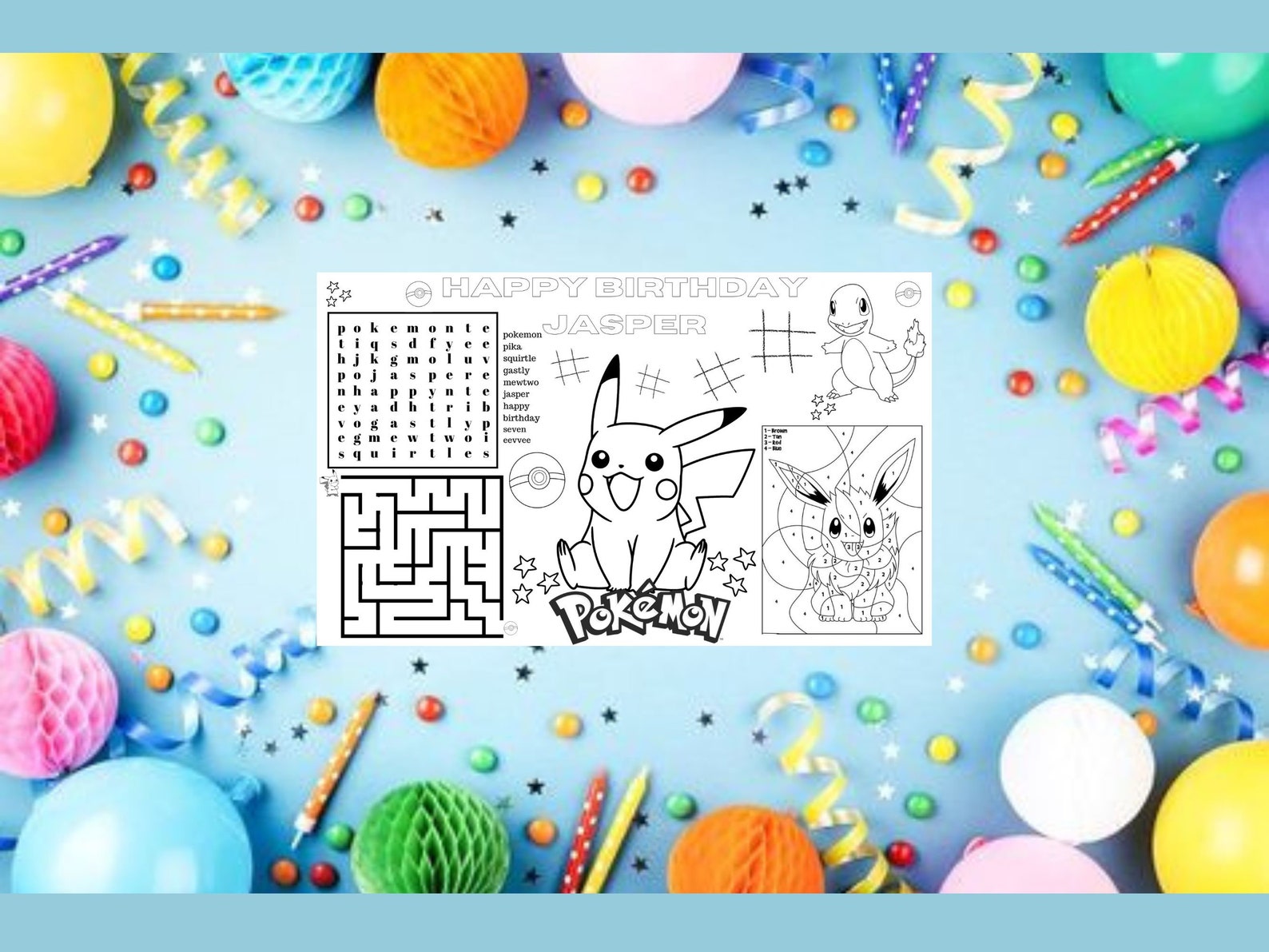 Pokemon Activity Pages, Pokemon Activity, Pokemon Coloring Pages ...