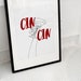Cin Cin, Digital Download, Print, Poster, Wall Art, Kitchen Decor, Bar ...