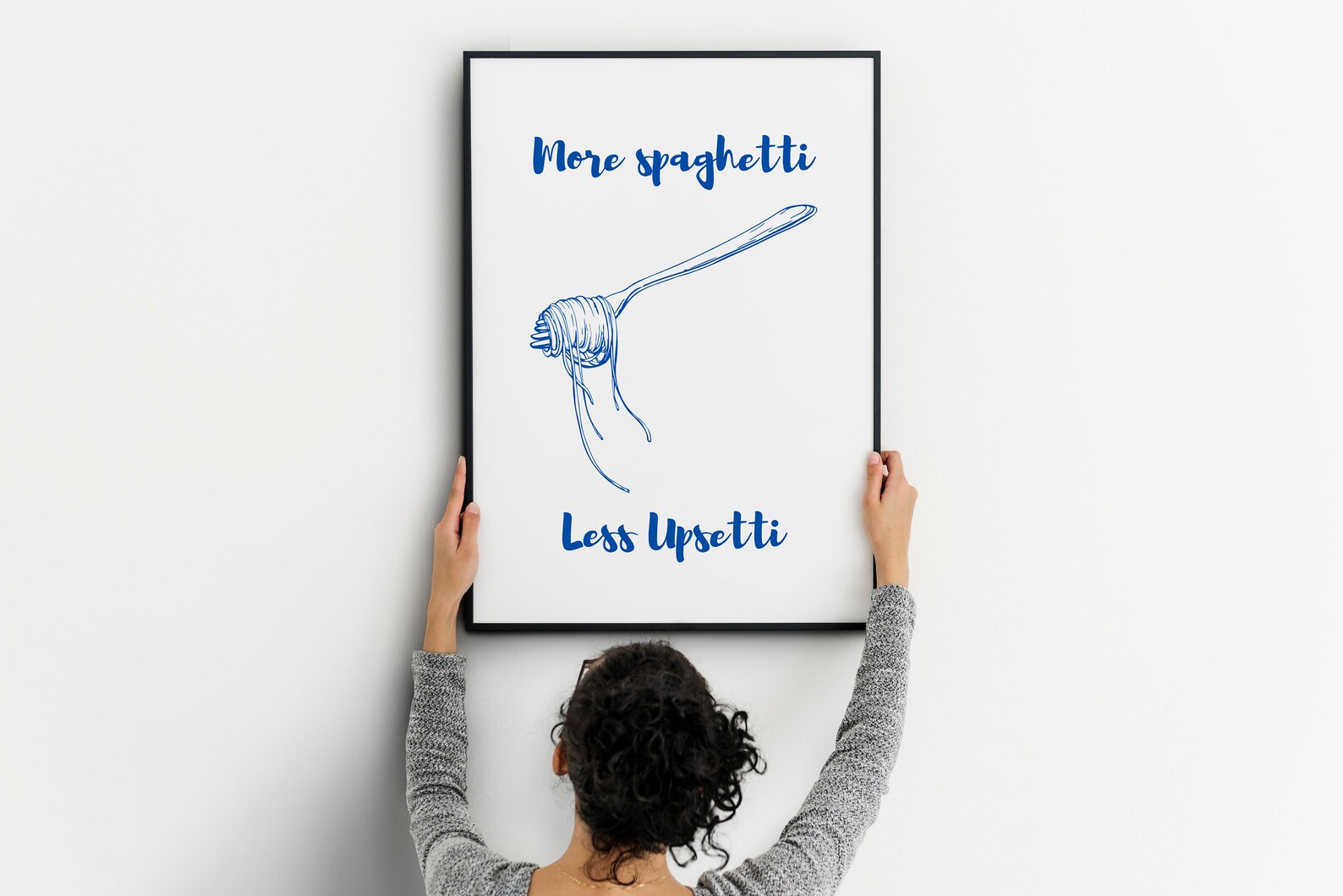 Kitchen Decor, Digital Download, Printable Art, Spaghetti Poster ...