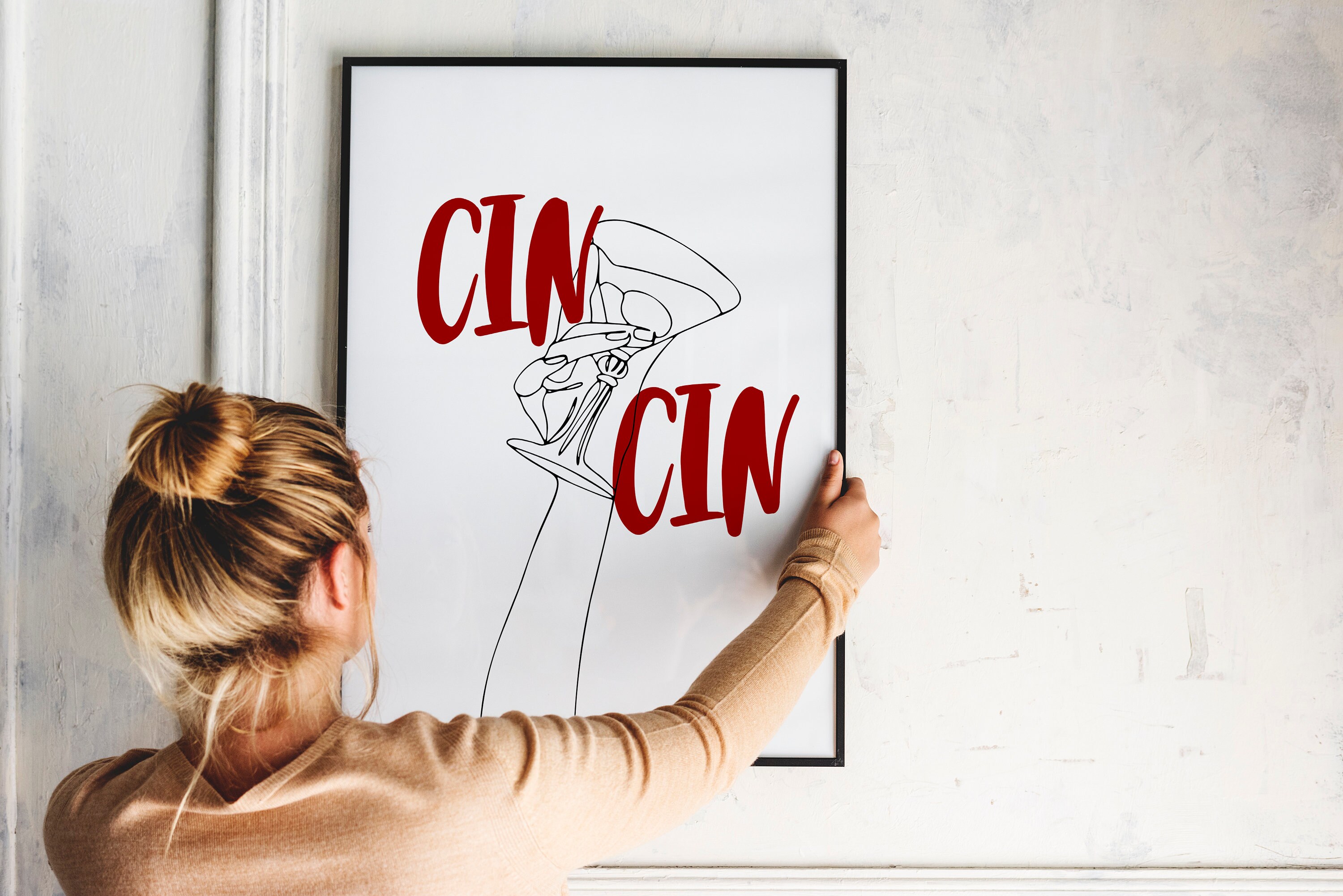 Cin Cin, Digital Download, Print, Poster, Wall Art, Kitchen Decor, Bar ...