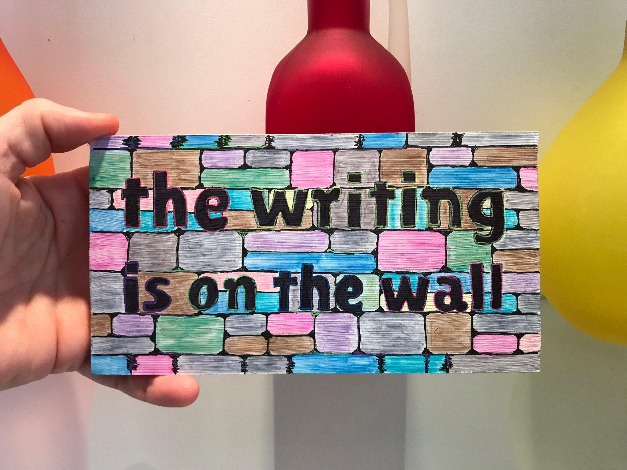 Finger Writing On Wall