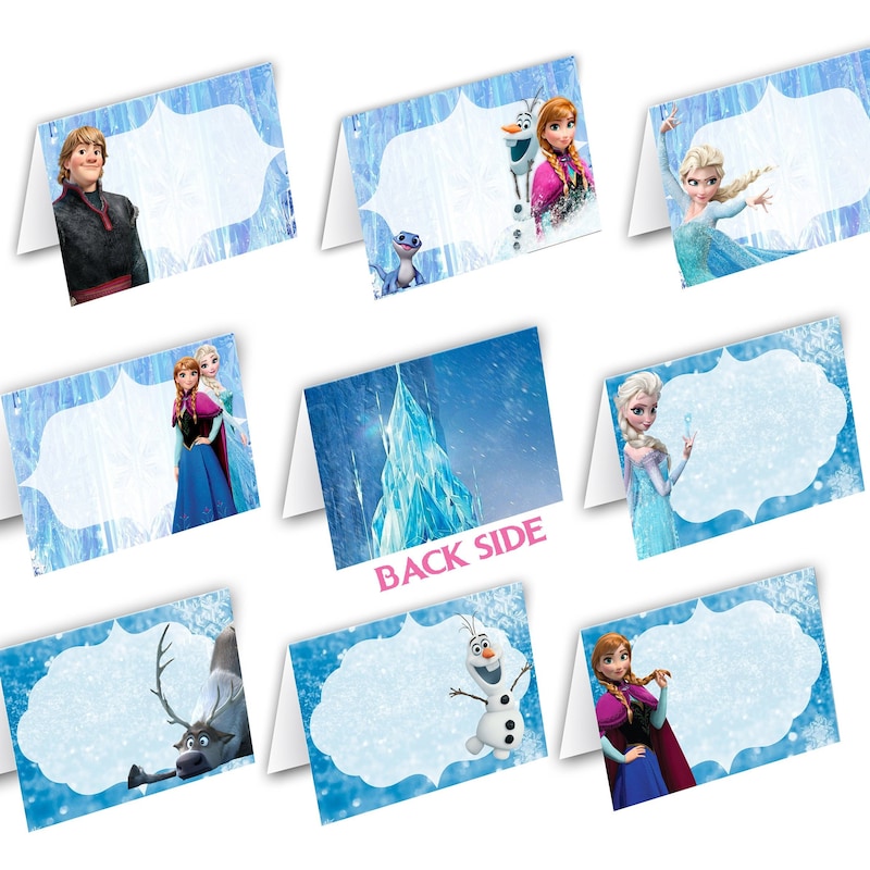 Frozen Place Cards - Etsy
