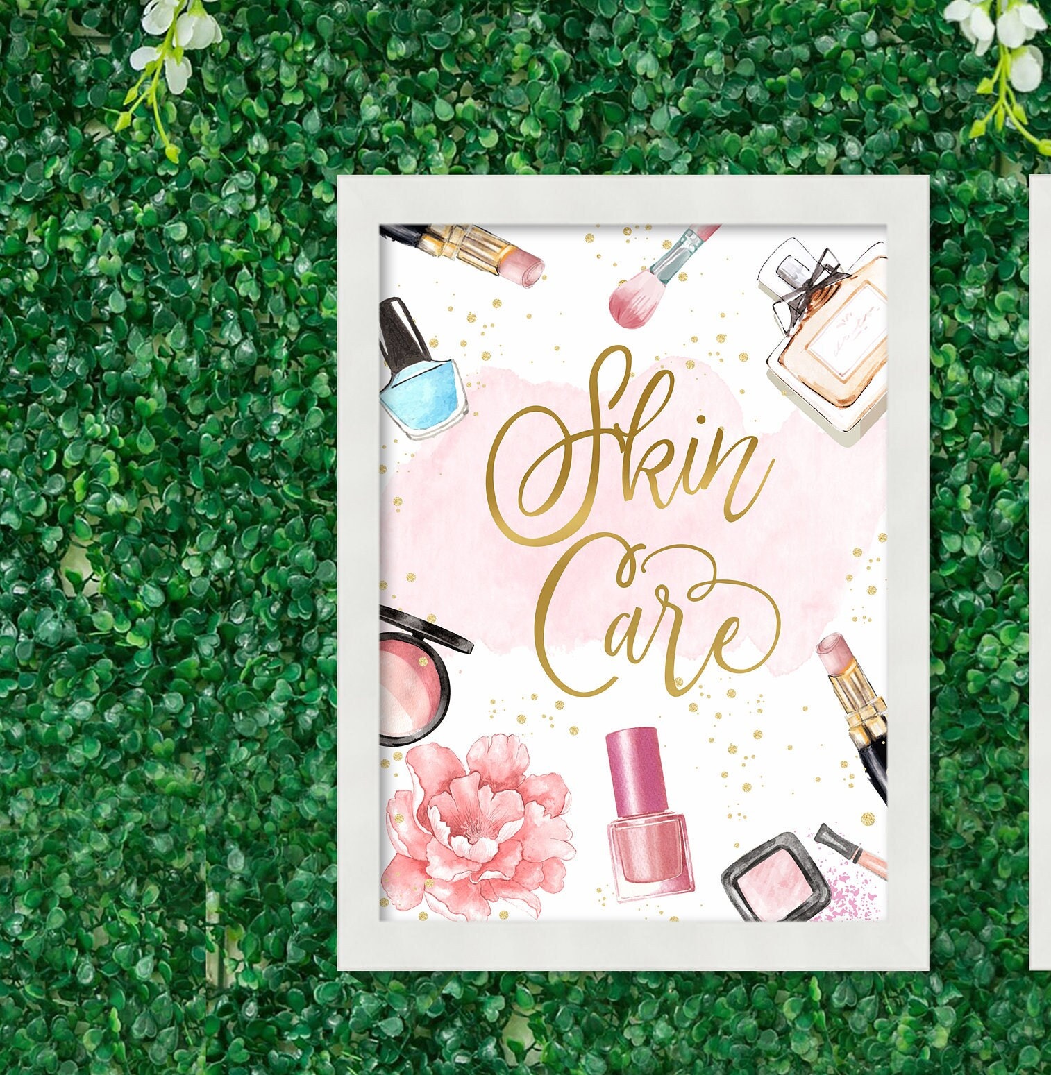 SPA Birthday Signs Spa Party Posters Spa Pamper Party Wall | Etsy