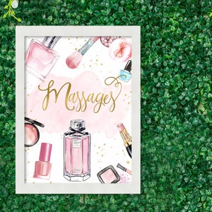 SPA Birthday Signs, Spa Party Posters, Spa Pamper Party Wall Decoration ...