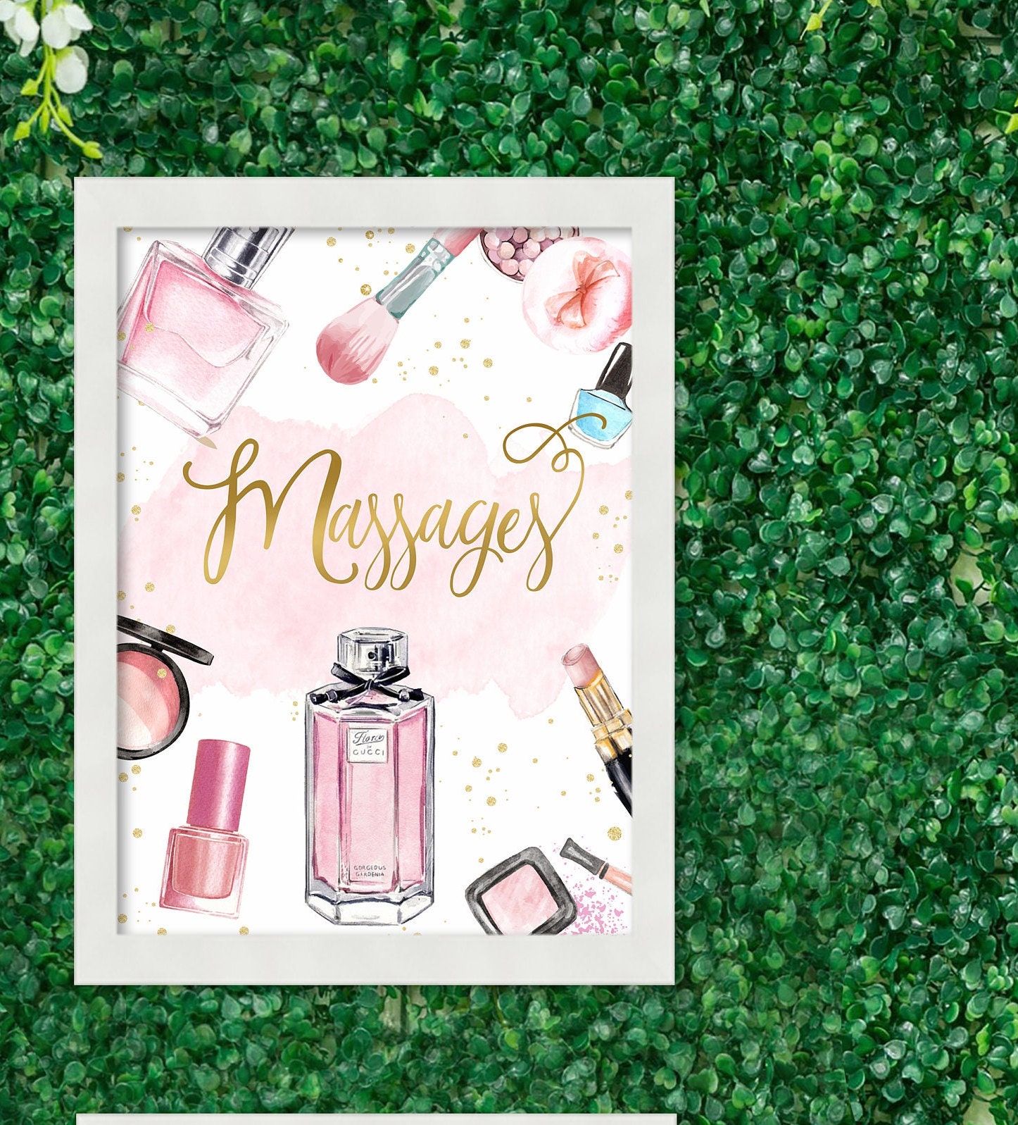 SPA Birthday Signs Spa Party Posters Spa Pamper Party Wall | Etsy