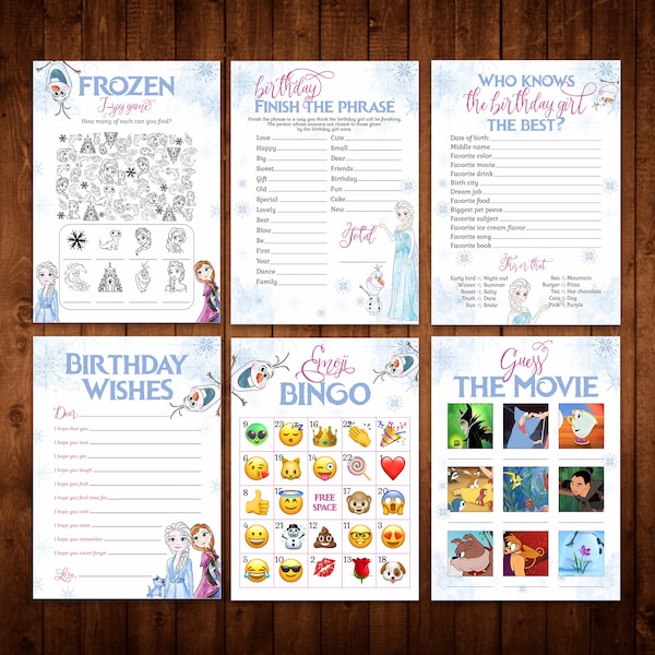 Frozen Printable - Etsy