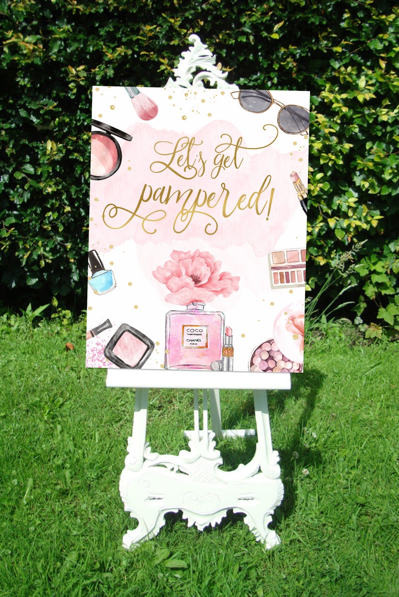 SPA Birthday Welcome Signs SPA Birthday Sign Party Poster - Etsy