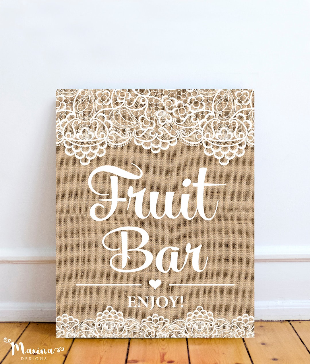 Fruit Bar Sign Printable, Wedding Signage Banner, Bridal Shower Signs ...