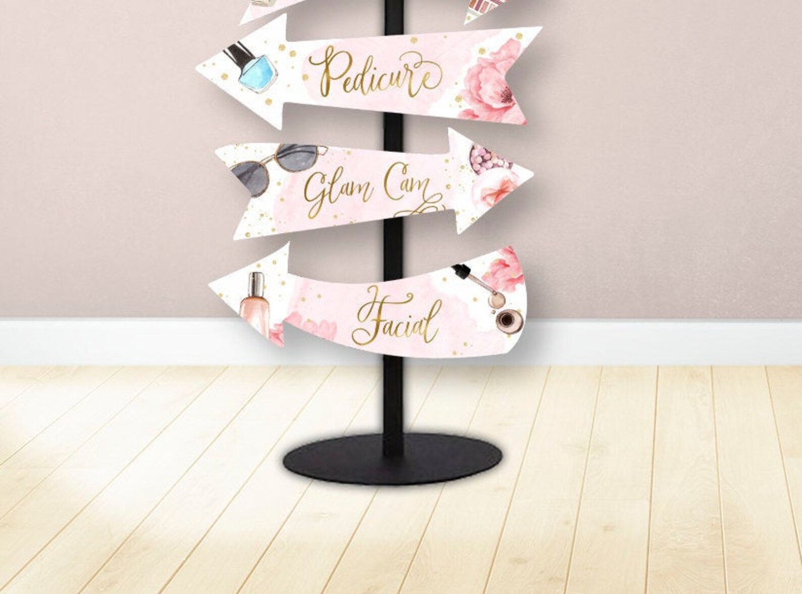 SPA Birthday Welcome Signs Arrows SPA Birthday Party Activity - Etsy