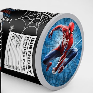 SPIDERMAN PRINGLES Label Wrapper, Spiderman Sticker, Spider-man ...