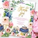 Tea for Three Invitation, Tea 3rd Birthday Invite, Par-tea Invitation ...