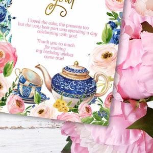 Tea for Three Invitation, Tea 3rd Birthday Invite, Par-tea Invitation ...