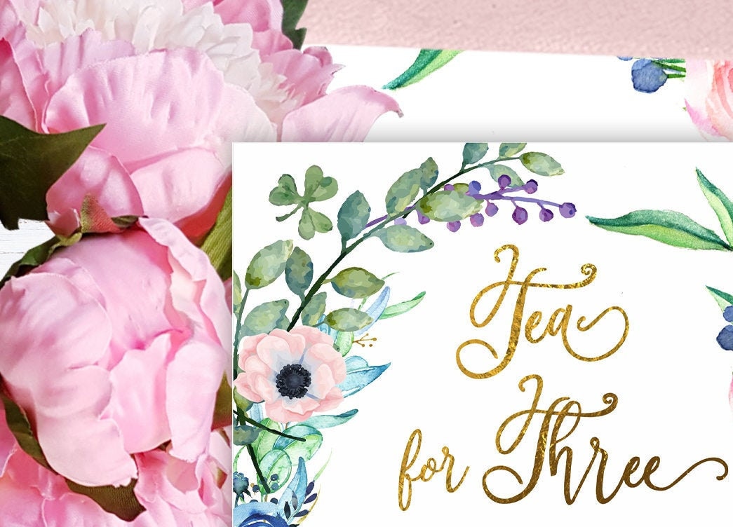 Tea for Three Invitation Tea 3rd Birthday Invite Par-tea | Etsy
