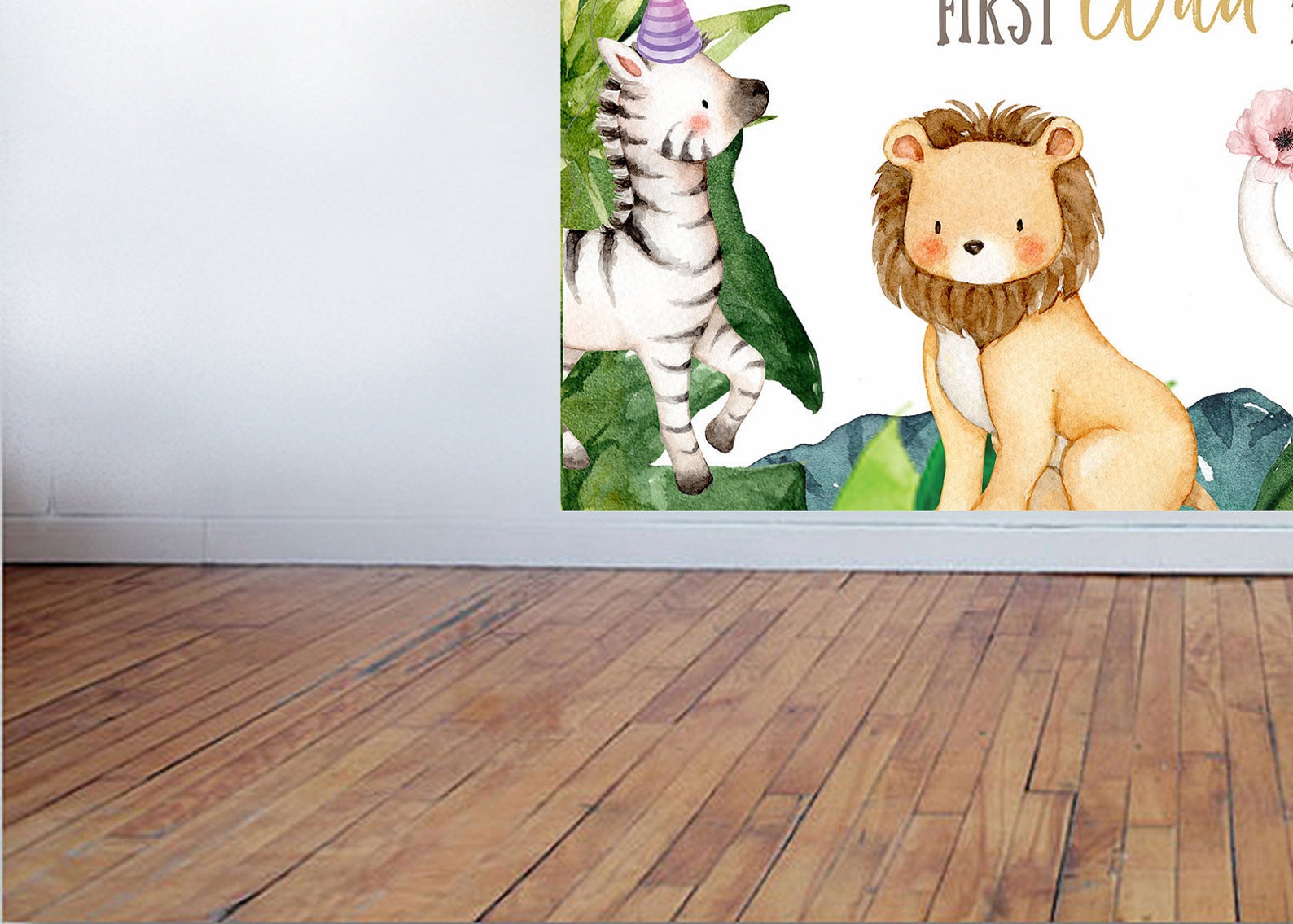 Wild One Backdrop 1st Birthday Girl Wild One Wall Decal Wild - Etsy