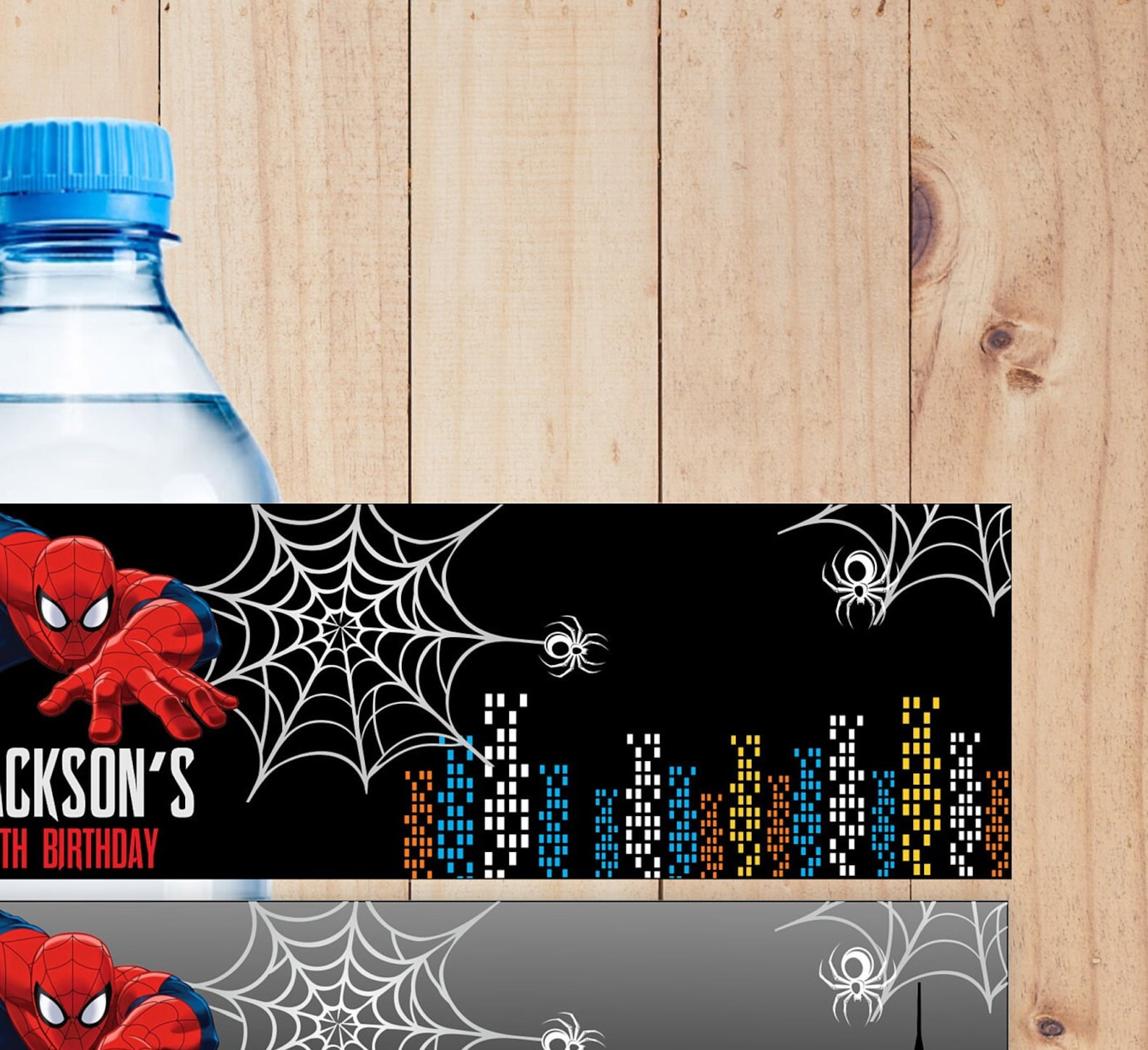 SPIDERMAN Bottle Label Wrapper Favor Tag Circle Sticker - Etsy
