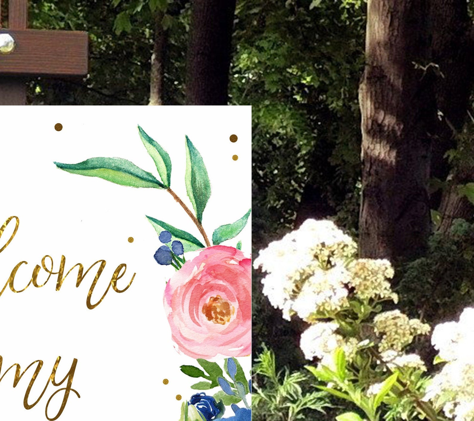 TEA Party Birthday Welcome Sign Poster Tea Party Wall Sign - Etsy