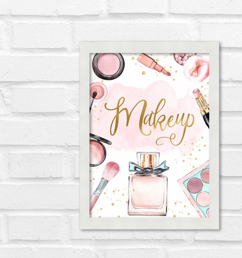 SPA Birthday Signs, Makeup Sign, Spa Party Posters, Pamper Party Poster ...