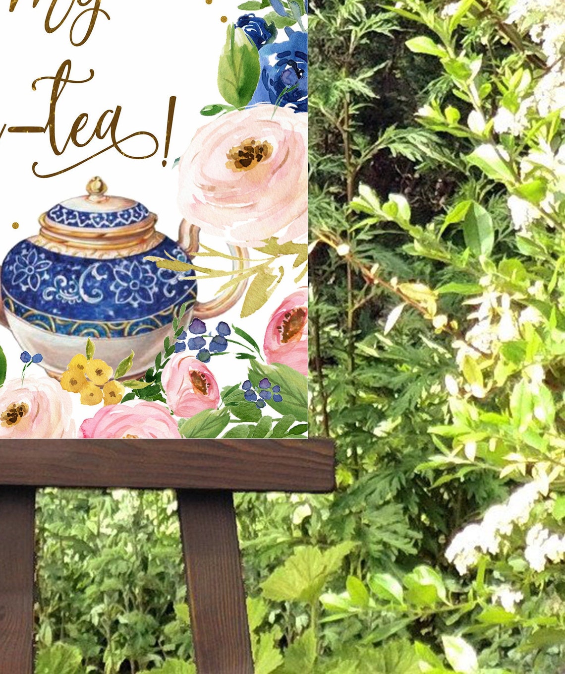 TEA Party Birthday Welcome Sign Poster Tea Party Wall Sign - Etsy