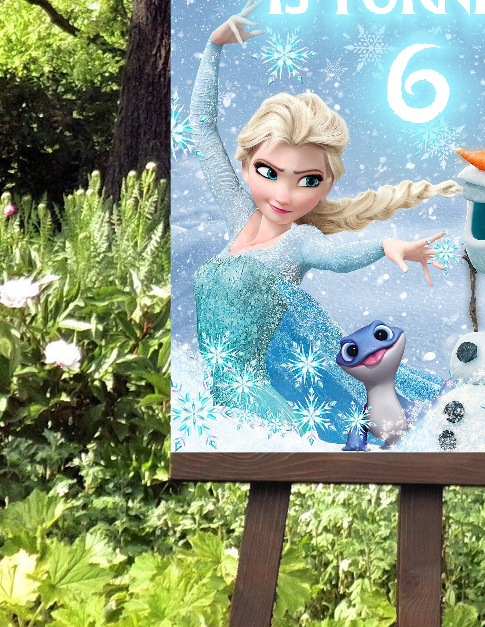 Frozen Birthday Welcome Sign | Custom Winter Princess Party Poster ...