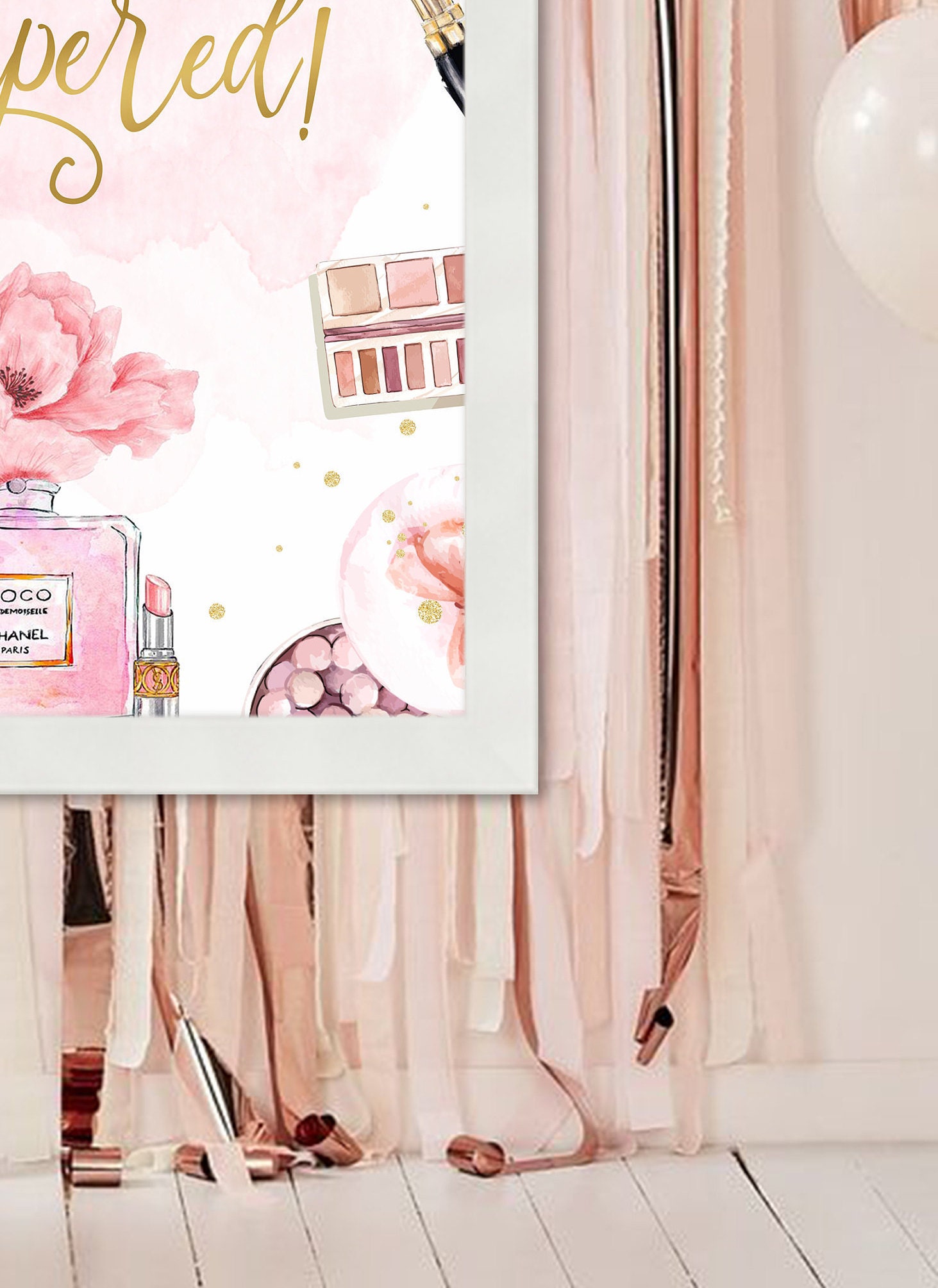 SPA Birthday Welcome Signs SPA Birthday Sign Party Poster | Etsy