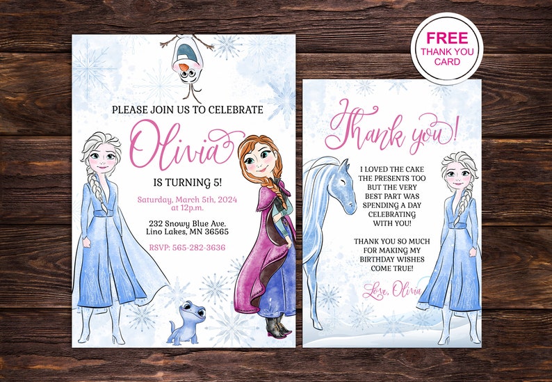 Frozen Princess Birthday Party Bundle | Custom Elsa and Anna ...