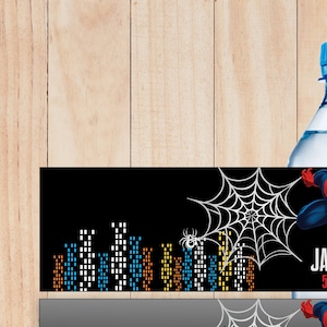 SPIDERMAN Bottle Label Wrapper Favor Tag Circle Sticker, SPIDER-MAN ...