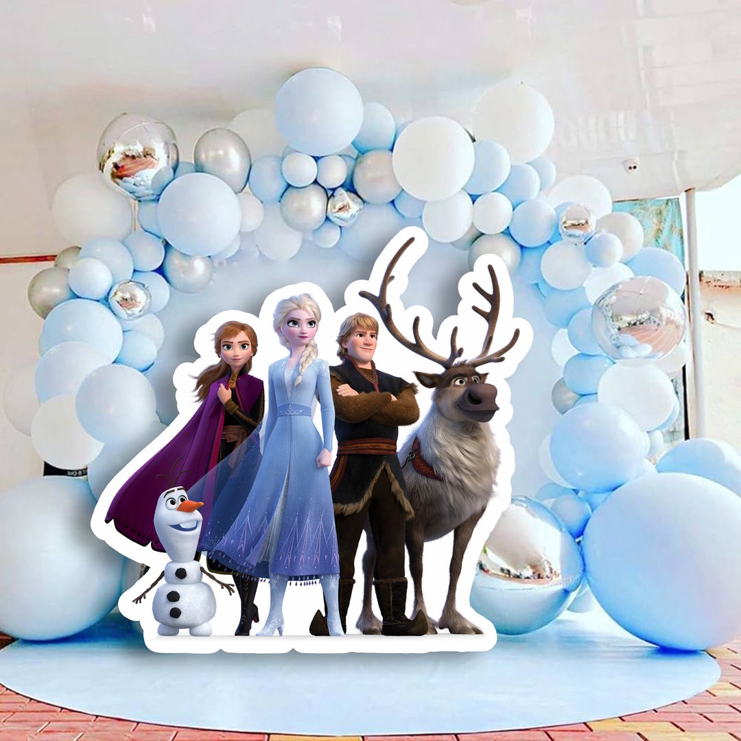 FROZEN BIG DECOR Backdrop Cutout Princess Birthday Party Frozen ...