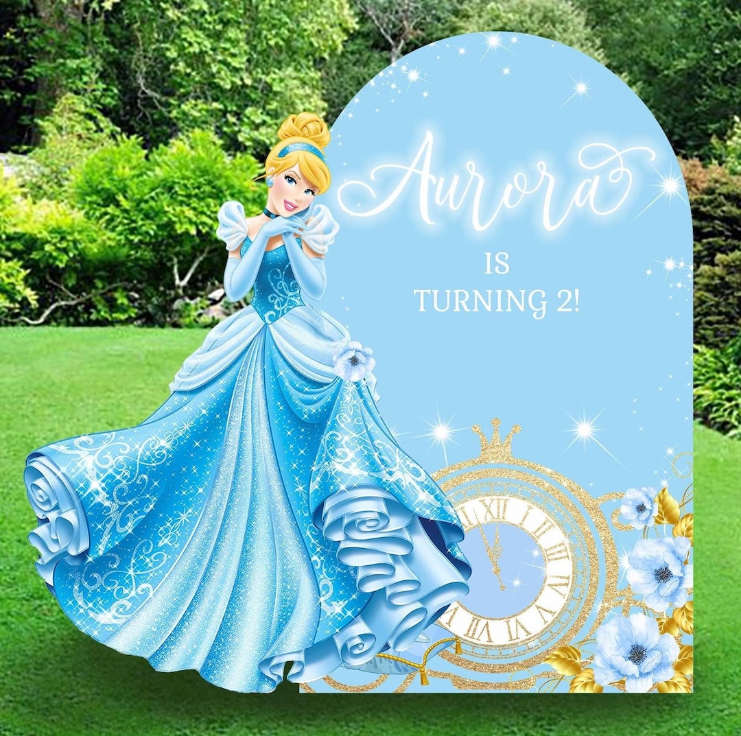 CINDERELLA PRINCESS DISNEY Backdrop Cutout Big Decor Arch, Cinderella ...
