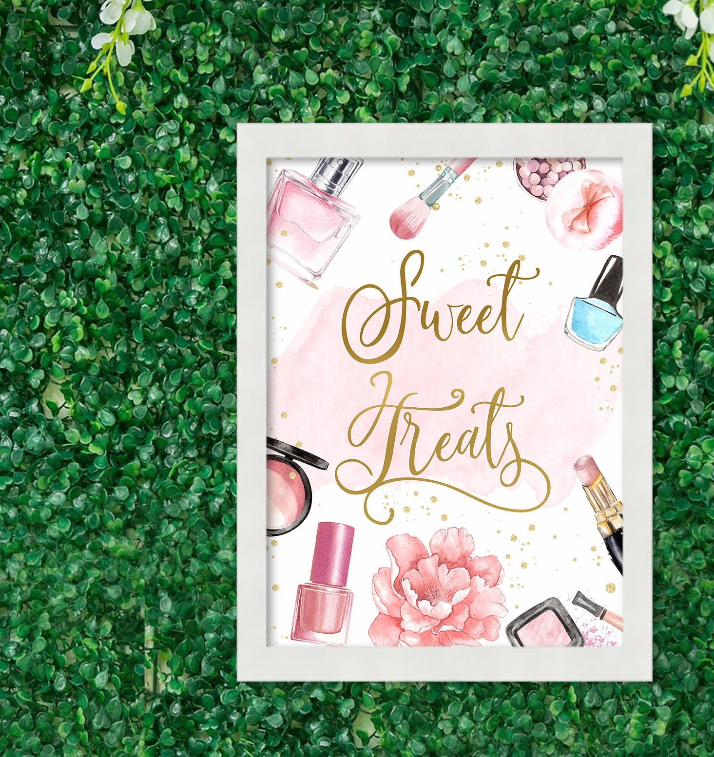SPA Birthday Signs Makeup Sign Spa Party Posters Favors - Etsy
