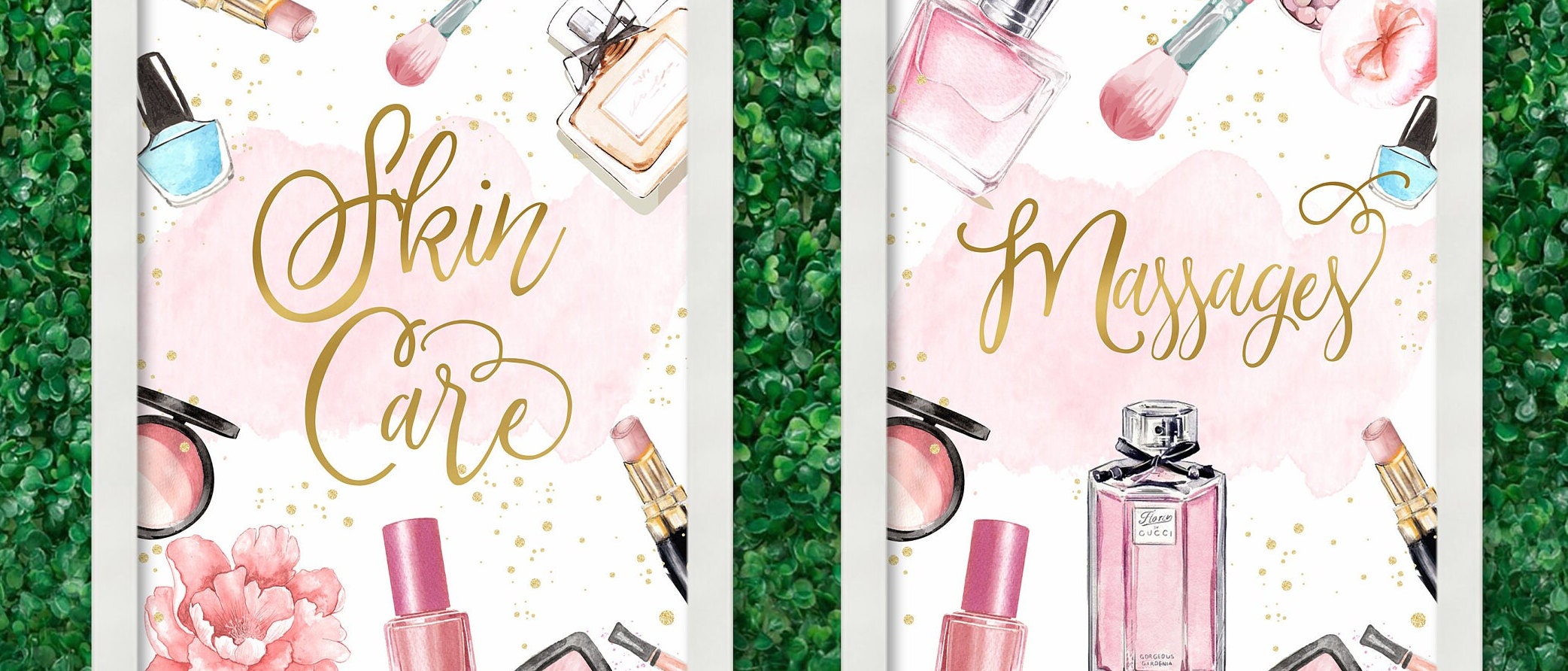 SPA Birthday Signs Spa Party Posters Spa Pamper Party Wall | Etsy