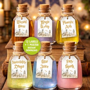 Wizard Potion Bar | Kids Birthday Party Station Decor - Etsy